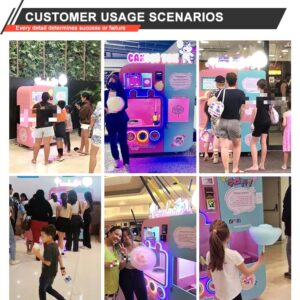 Cotton Candy Vending Machine Professional Manufacturer Small Business Low Cost Shopping Outdoor Work Using Vending Machines