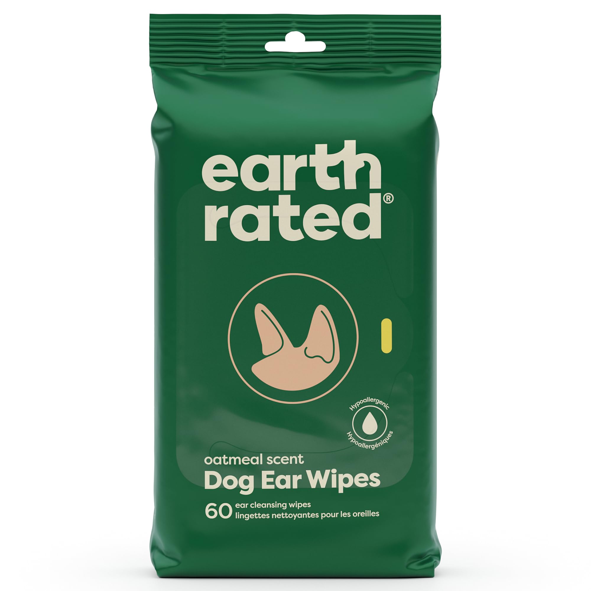 Earth Rated Specialty Wipes Bundle - Includes 70 Fragrance-Free Pet Eye Wipes, 60 Wild Oat-Scented Pet Ear Wipes, and 60 Wild Oat-Scented Topical Pet Wipes