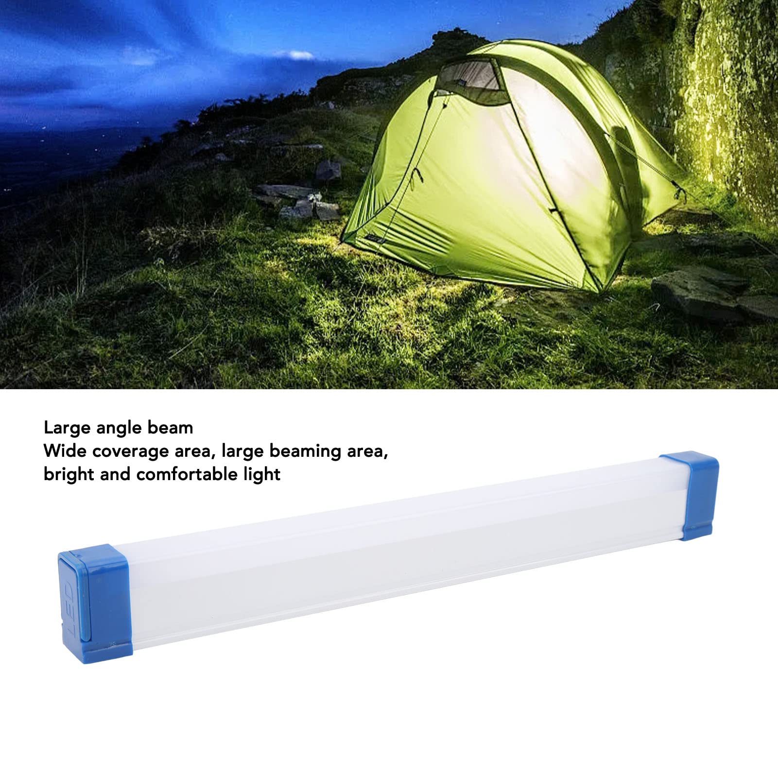 LED Emergency Light Tube, Energy Saving Lamp Beads USB Charging Induction Lamp for Night Market Stall Stairs