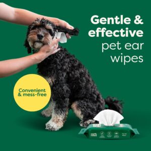 Earth Rated Specialty Wipes Bundle - Includes 70 Fragrance-Free Pet Eye Wipes, 60 Wild Oat-Scented Pet Ear Wipes, and 60 Wild Oat-Scented Topical Pet Wipes