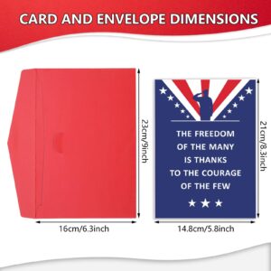 Thank You for Your Service Card Veterans Day Gift Bulk Veteran Gifts for Coast Guard Military Retirement Gifts Appreciation Thank You Card for Army Marines Navy BCT AIT Christmas Thanksgiving Day Gift 1Pcs