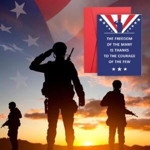 Thank You for Your Service Card Veterans Day Gift Bulk Veteran Gifts for Coast Guard Military Retirement Gifts Appreciation Thank You Card for Army Marines Navy BCT AIT Christmas Thanksgiving Day Gift 1Pcs