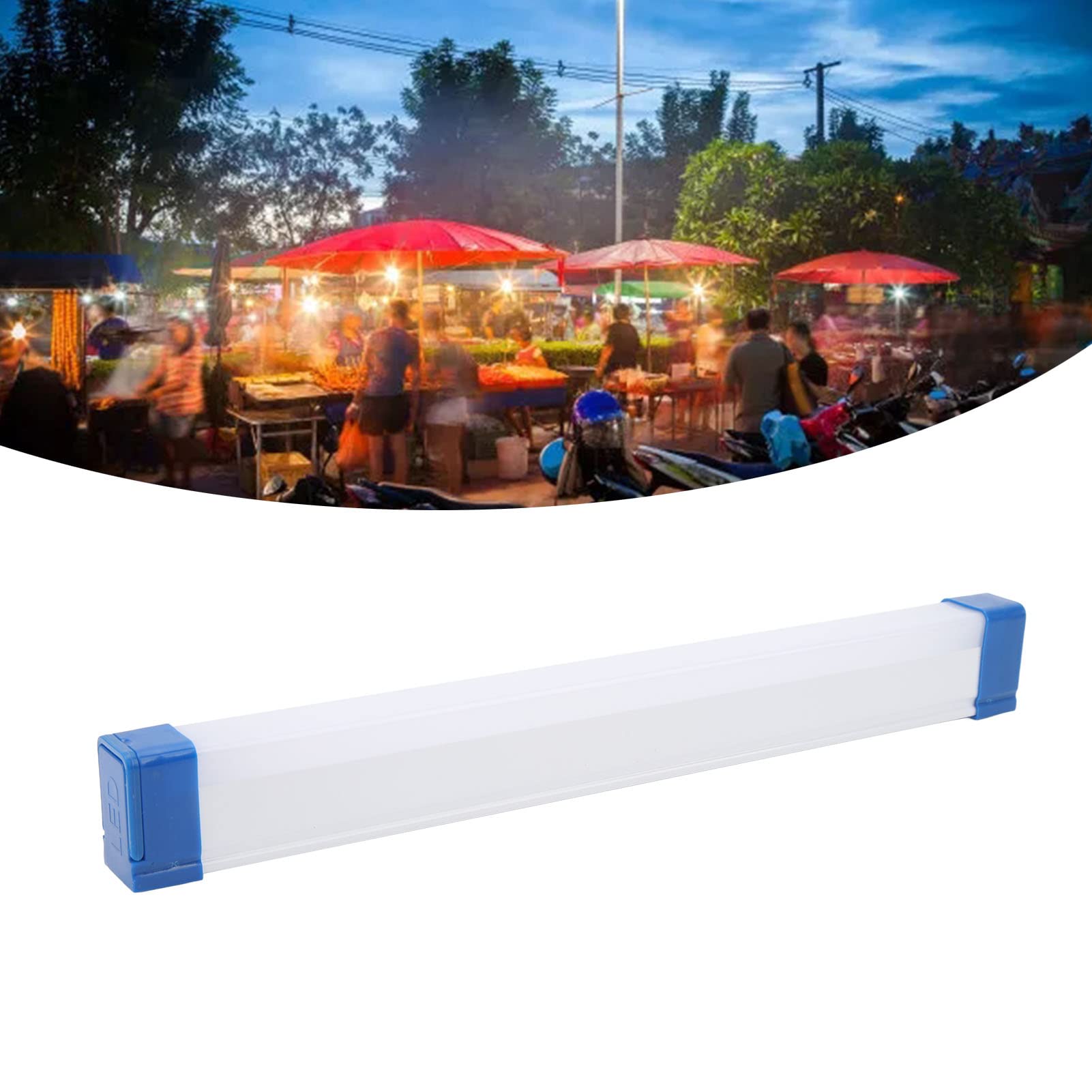 LED Emergency Light Tube, Energy Saving Lamp Beads USB Charging Induction Lamp for Night Market Stall Stairs