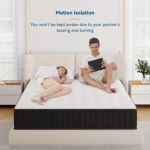 pengucool 10 Inch Mattress Twin, Memory Foam Mattress in a Box, Cooling Charcoal Medium Firm Mattresses for Back Pain Relief, CertiPUR-US, Fiberglass Free & Support Comfort