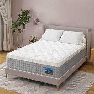 Sleepmax King Mattress 14 Inch - Hotel-Collection Hybrid Mattress Pain Relief - Deep Sleep Mattress Extra Lumbar & Hip Support - Motion-Isolation Bed in a Box, CertiPUR-US Certified, 365-Night Trial