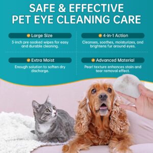 GPS Tracker for Dogs and Cats with Health Monitor and GPS Dog Fence, Eye Wipes for Pet, No Monthly Fee, Mini GPS Pet Tracker, 200 Count Cat Dog Eye Wipes Tear Stain Remover, Presoaked Eye & Face Wipes