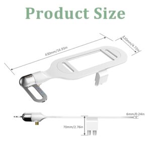 Bidet Attachment for Toilet, Non Electric Bidet Toilet Seat Attachment with Dual Nozzle, Adjustable Toilet Bidet Attachment for Sanitary and Feminine Wash, Toilet Bidet Attachment