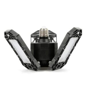 360º Triple Garage Light - Black