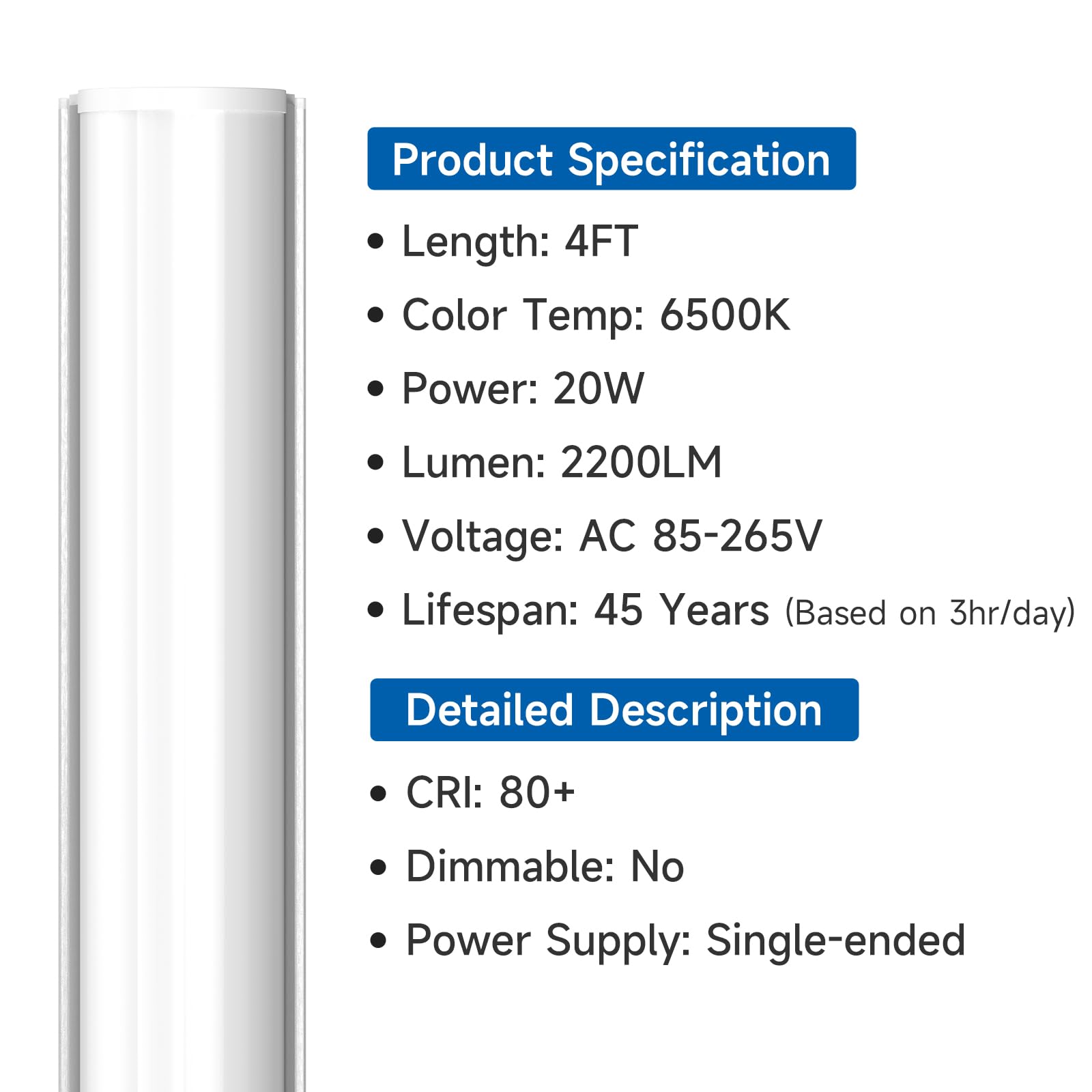 SHINESTAR 32-Pack Linkable T5 LED Shop Light 4FT, 6500K Super Bright, Shop Lights for Garage, Corded Electric with ON/Off Switch, Plug and Play