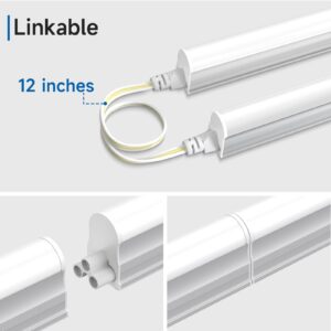 SHINESTAR 32-Pack Linkable T5 LED Shop Light 4FT, 6500K Super Bright, Shop Lights for Garage, Corded Electric with ON/Off Switch, Plug and Play