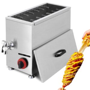 yxcusam commercial deep fryer, 21l hot corn dog fryer, automatic cheese hot dog sausage grill stove sticks, adjustable temperature