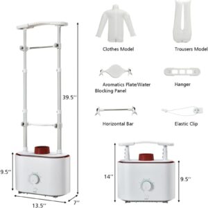 Portable Automatic Clothes Dryer,1100W Retractable Drying Garment Steamer with Timing Function for Home Travel Dorm