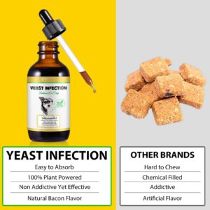 Natural Yeast Infection Treatment for Dogs - Supports Healthy Itch Relief & Inflammation - Dog Ear Infection Treatment & Allergy Relief - Itch Relief for Dogs, Dog Ear Treatment for Infections-2 fl oz