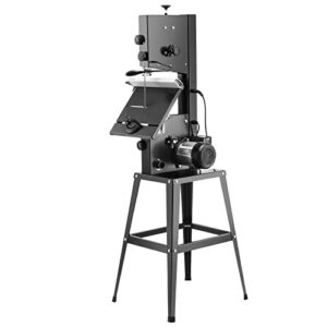 VEVOR Benchtop Band Saw, 10-Inch, Dual-Speed (560 & 1100 RPM), 370W 1/2HP Motor, Includes Metal Stand, Work Light, Fence, and Miter Gauge for Wood, Aluminum, Plastic Crafting