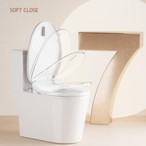 Smart Bidet Toilet Seat, Electronic Heated Bidet Seat, Elongated Toilet Seat With Instant Warm Water, Buttock/Feminine Wash, Dual Spray Rods, Self-Clean Nozzle, Slow Close Lid