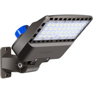 Juyace 150W led Flood Light AND150W LED Wall Pack Light with Photoelectric