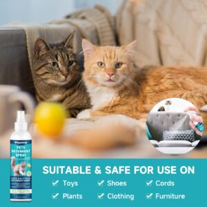 Cat Deterrent Spray, Eye Wipes for Dogs & Cats, Cat Scratch Deterrent for Furniture Indoor & Outdoor, Prevent Scratching, Digging & Chewing, 200 Count Cat Dog Eye Wipes Tear Stain Remover Eye Debris