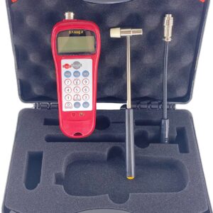 QIUSUO Sonic Belt Tension Meter for Testing Tesion Belt Steel Wire Steel Belt with Frequency Range 10Hz to 5000Hz and Tension Range 0.01 to 99900N LCD Backlit Display