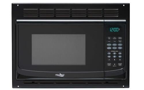 RV Black Microwave Oven with Turntable - 1.0 Cu. Ft. Capacity | Includes Trim Kit for Easy Installation & Stylish Finish