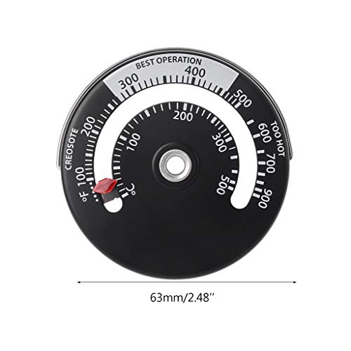 QIXIAMO Thermometer Professional Capillary Temperature Gauge 0-120℃ Water & Oil with 1m