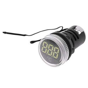 qixiamo temperature gauge 22mm 50-380v temperature measuring induction ranging -20-119℃ for car houses offices workshops