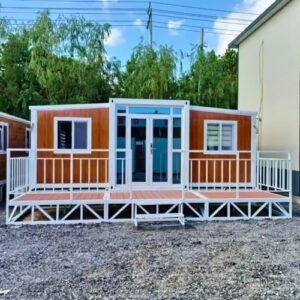 Modern Luxury Modular Glass Container Homes Proof 40Ft 20Ft Prefab Houses Detachable Container House with Glass