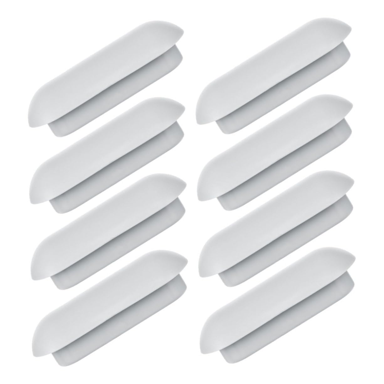 WOONEKY 8pcs Toilet Seat Cover Bidet Toilet Seat Bumper for Home Toilet Seat Bumpers Toilet Seat Bumper Replacement Kit Toilet Lid Seat Pad Bidet Toilet Seat Bumper Replacement Eva Grey