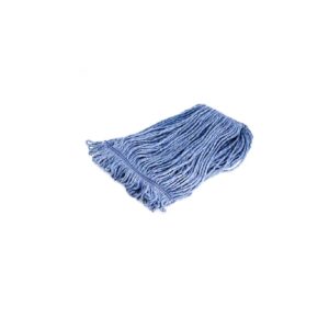 heavyduty commercial universal headband blend loopend mop - blue