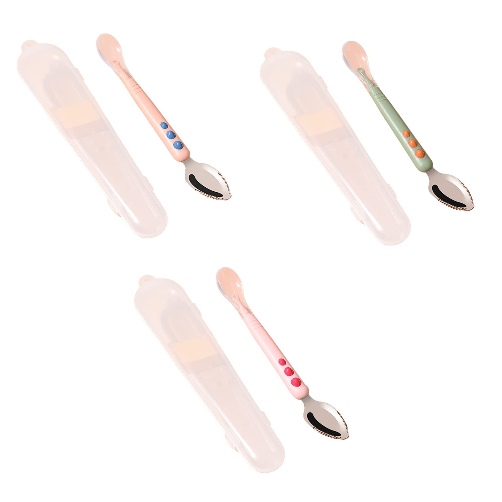 Lightweight Mud Silicone Puree Scrapping Spoons Scraping Practical Fruit Scraper Food Fruits 20.5cm/8-inch Length