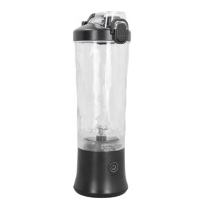 portable blender 150w 600ml 18000rpm usb rechargeable mini juicer cup electric fruit juice blender with stainless steel blades for travel black