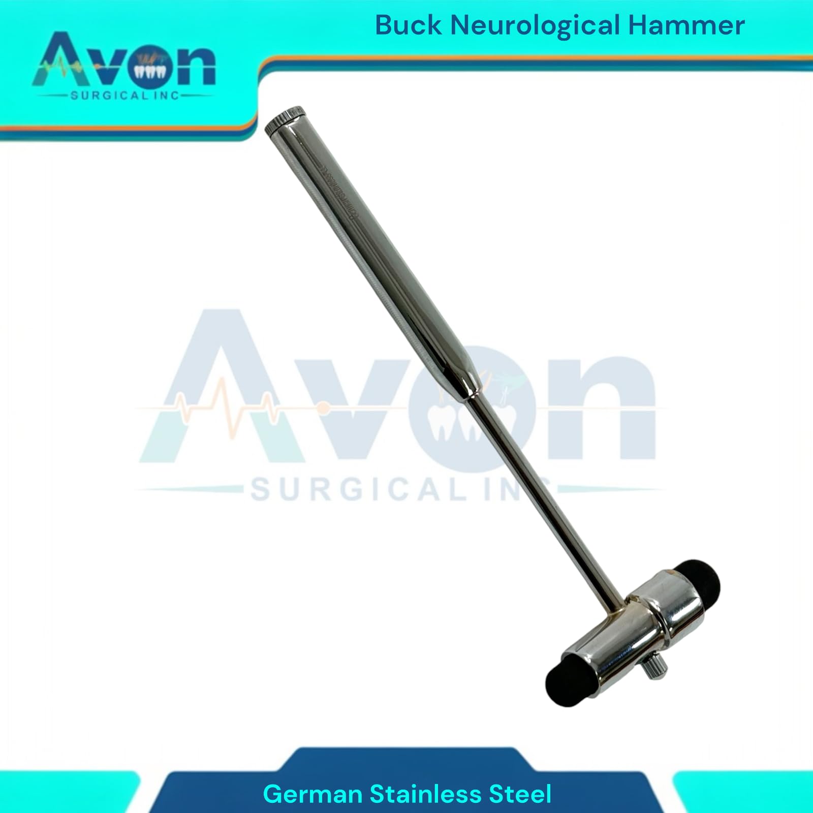 Set of 3 Buck Hammer - Reflex Hammer - Neuro Diagnostics Examination Hammer - with German Stainless Steel Handle