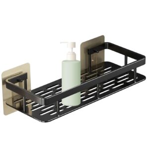 Wall Mounted Bathroom Shelves - Punch- Bathroom Rack, Over Toilet Floating Shelves | No Drilling Bedroom Floating Shelves for Bathroom, Wall-Mounted Sink Bathroom Shelves Over Toilet