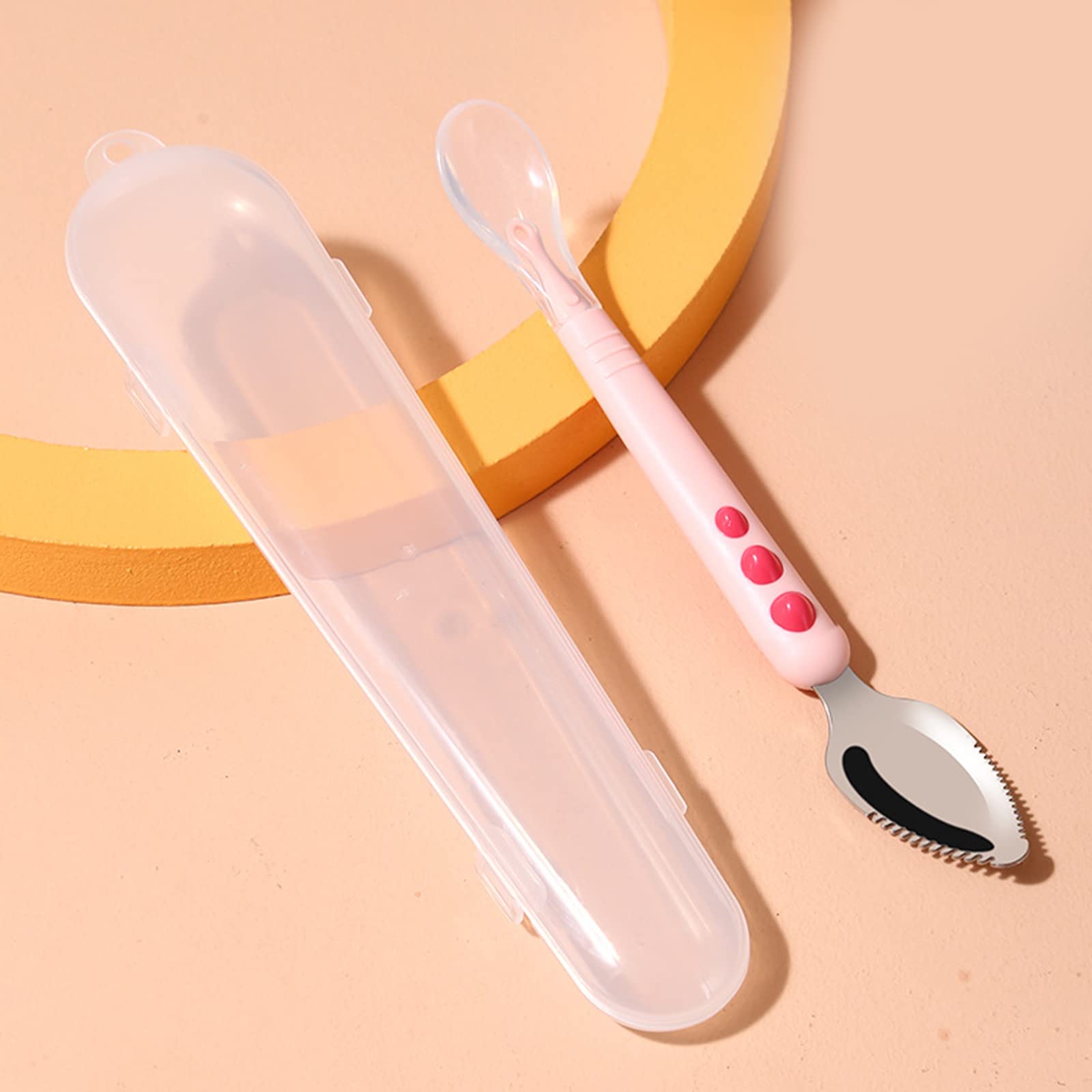 Lightweight Mud Silicone Puree Scrapping Spoons Scraping Practical Fruit Scraper Food Fruits 20.5cm/8-inch Length