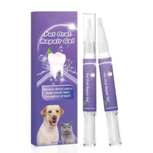 pet oral repair gel,pet oral restoration whitening gel,pet teeth whitening, pet breath freshener gel car cleaner,eliminate breath without brushing (2pc)