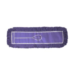 Tidy Tools 24 Inch Purple Dust Mop with Wood Handle and 24 Inch Purple Dust Mop Refill Bundle - 2 Mop Sets and 4 Refills