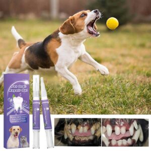 Pet Oral Repair Gel,Pet Oral Restoration Whitening Gel,Pet Teeth Whitening, Pet Breath Freshener Gel Car Cleaner,Eliminate Breath Without Brushing (2Pc)