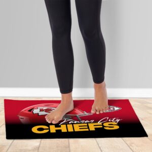 Northwest NFL 20 X 32 Inch Washable Area Floor Rug, Kansas City Chiefs