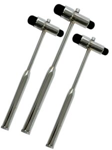 set of 3 buck hammer - reflex hammer - neuro diagnostics examination hammer - with german stainless steel handle