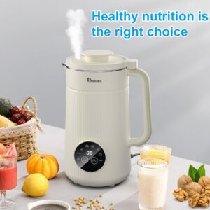 IAGREEA 35 oz Nut Milk Maker with 10 Blades, Automatic Homemade Almond, Oat, Soy, Plant-Based Milk and Dairy Free Beverages, Almond Milk Maker, Self-cleaning