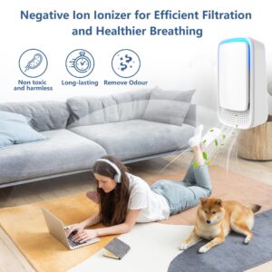 4 Pack Plug-In Negative Ion Ionizer for Home, Office, Kitchen, Bedroom, Bathroom - Filterless, Quiet Operation, Portable Mini Air Cleaner