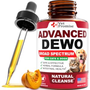 cats & dogs herbal broad spectrum solution - natural liquid medicine - supports toxin removal - supplement drops - all breeds and sizes - non-gmo - made in usa