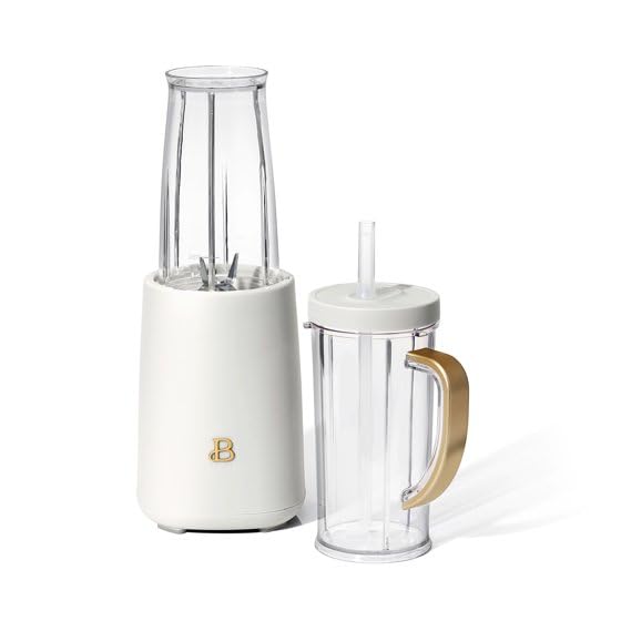 Beautiful Personal Blender Set with 12 Pieces, 240 W, (White Icing) by Drew Barrymore