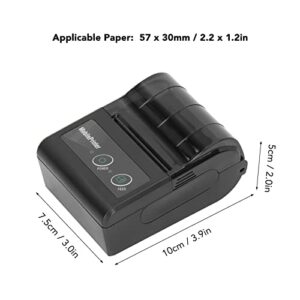 lvifloae Bluetooth Receipt Printer Smartphone Control 200dpi Thermal Label Printer Receipts Printer with 1 Roll Printer Paper for Restaurant Sales Retail