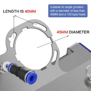 MUOYID 45 Degree Tile Chamfering Tool with Blue Base Plate - Type 100 Angle Grinder Stand for Tile 45° Chamfer Cutting, Heavy Duty Tile 45 Degree Angle Cutting Tool for Cutting Tile/Marble/Plank