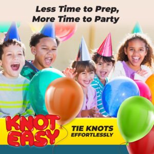 Knot Easy Balloon Tie Tool (5 Pack) - Party Smith - Ties Knot Fast - Easy Balloons Tying Tools - Knotter Tier Device - Party Supplies Decorations & Accessories Kit - Great for Balloon Arch & Arches