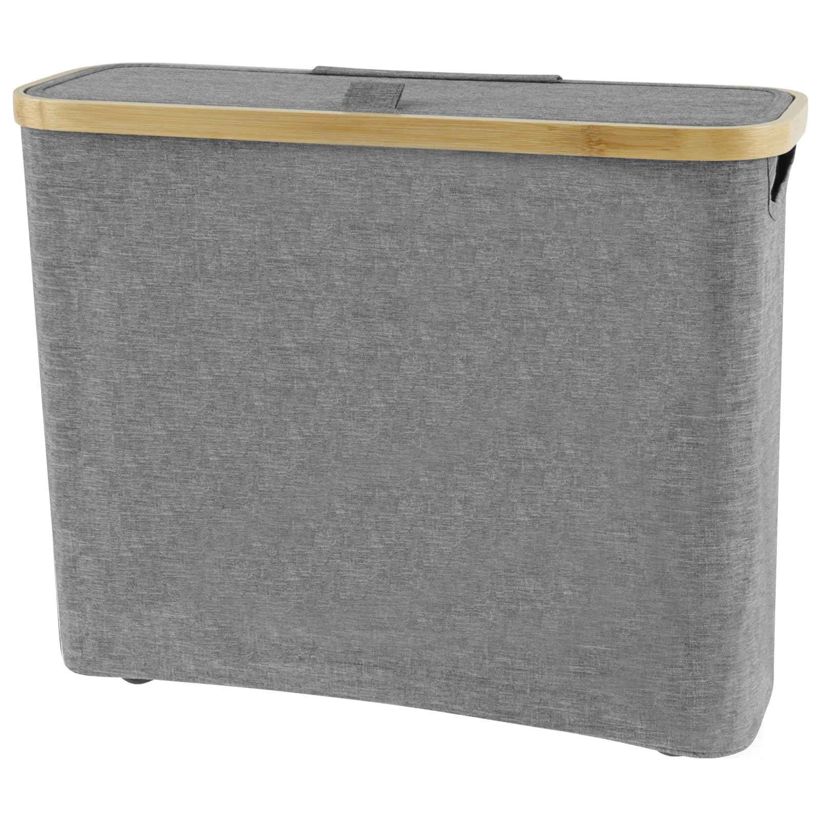 Toilet Paper Storage, Toilet Paper Basket, Toilet Paper Roll Basket, Large Capacity Holds up to 12 Toilet Paper Roll Basket with Side Window Foldable Toilet Paper Bin for Home (Gray)