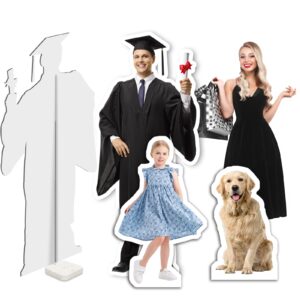 custom life size cardboard cutout personalized picture card board cut outs life-size funny stand up for wedding, graduation, birthday, christmas, anniversary 1-6 ft