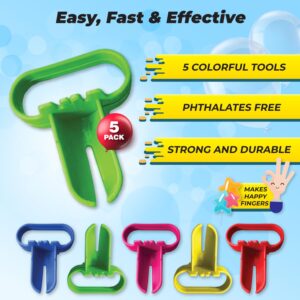 Knot Easy Balloon Tie Tool (5 Pack) - Party Smith - Ties Knot Fast - Easy Balloons Tying Tools - Knotter Tier Device - Party Supplies Decorations & Accessories Kit - Great for Balloon Arch & Arches