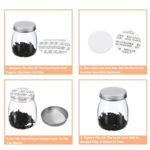 Foam Lid Liner,ULIFESTAR Waterproof Pressure Sensitive Sealer,Round Jar Inserts Sealer,Foam Resistant Tamper Bottle Seals Gasket,Pressure Activated Seals (300pcs, 19mm/0.75")