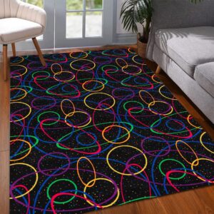 80s arcade area rug, 3x4ft lasertag rug,game room rug, bowling alley carpet, arcade bar rug, arcade rug, arcade carpet, fun area rug, retro games area rug